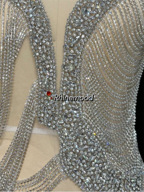 Natalie - Rhinestone Bodice Applique